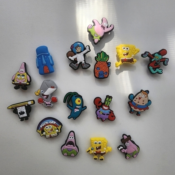 CROCS | Accessories | New Spongebob Squarepants Nickelodeon Bundle 6 ...